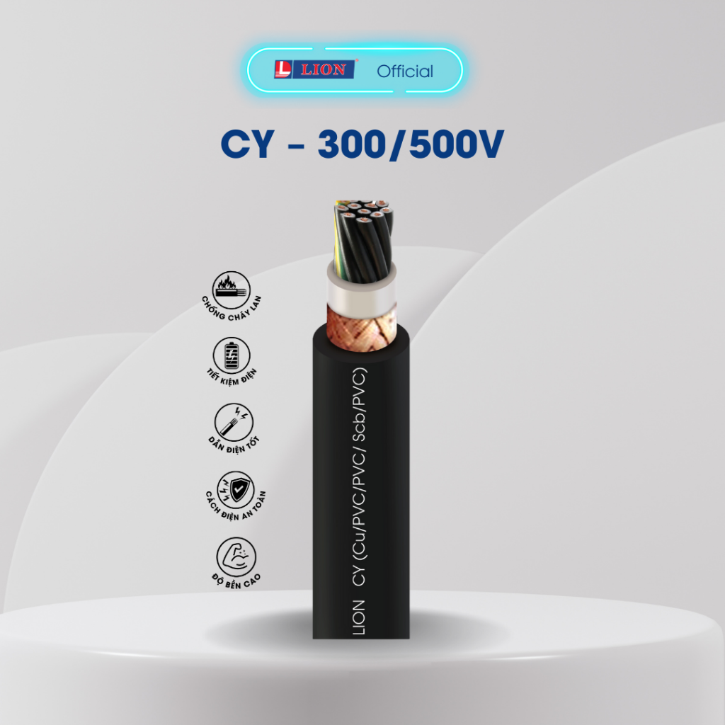 CY – 300/500V CÁP ĐIỀU KHIỂN CÓ MÀN CHẮN CHỐNG NHIỄU, CÁCH ĐIỆN PVC, VỎ ...