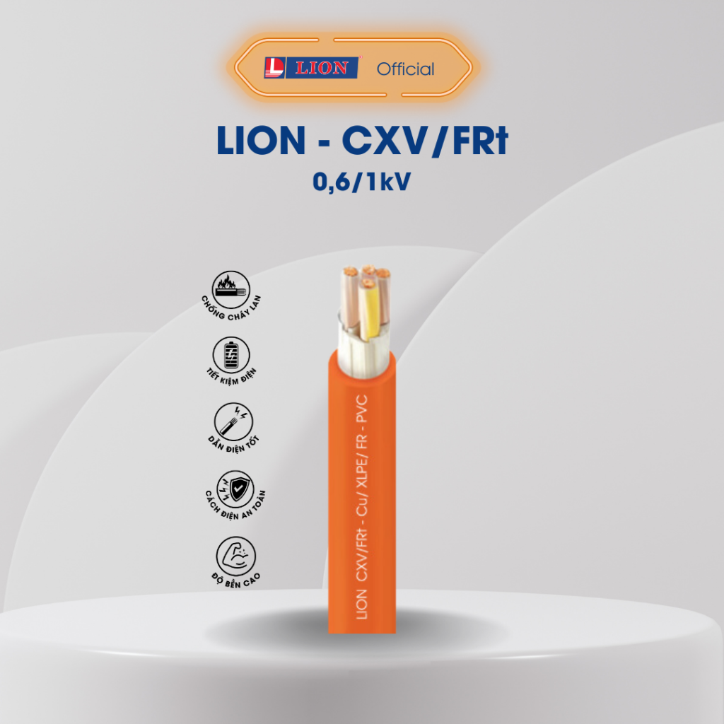 CXV/FRt – 0,6/1kV CÁP CHẬM CHÁY, RUỘT ĐỒNG, CÁCH ĐIỆN XLPE, VỎ BẢO VỆ ...